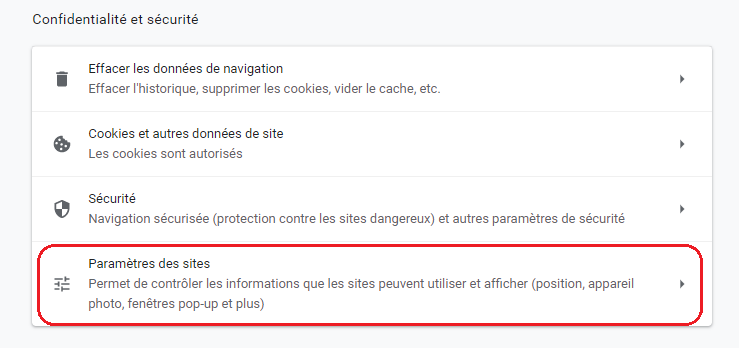 Comment autoriser les cookies sur mon navigateur