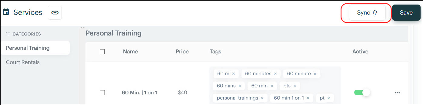 Syncing Messenger[ai] to MINDBODY