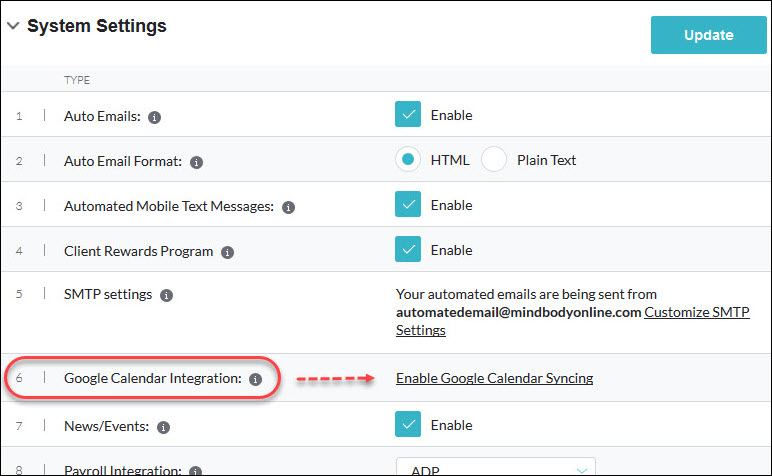 Google Calendar Integration