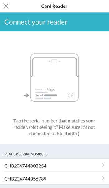 Connecting the BBPOS card reader (MINDBODY Payments US)