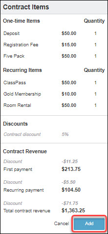 Setting up contracts