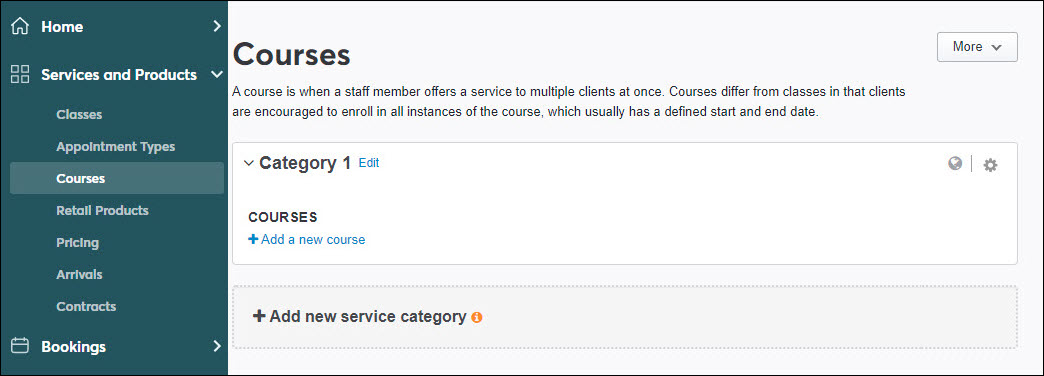 Set up and schedule enrollment courses