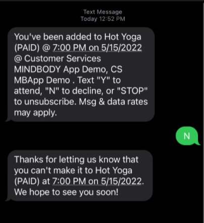 Waitlist notifications on the Retention Marketing Dashboard