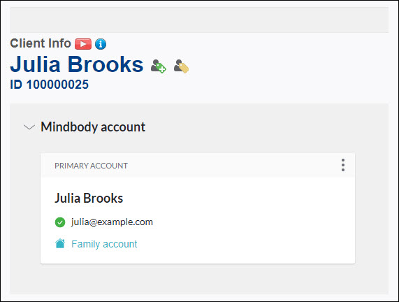 Client Info screen - overview