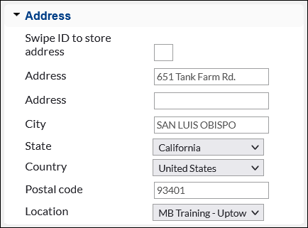 Client Info screen - overview