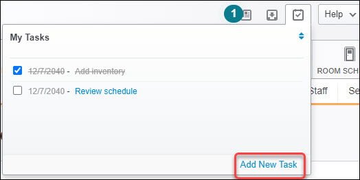 How do I assign tasks to myself or another staff member? (My Tasks)