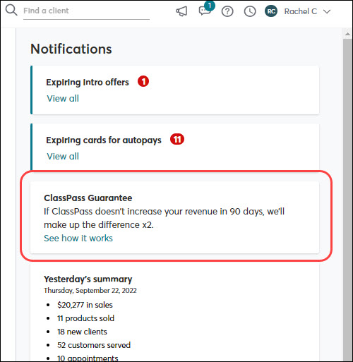 New Mindbody Experience FAQ