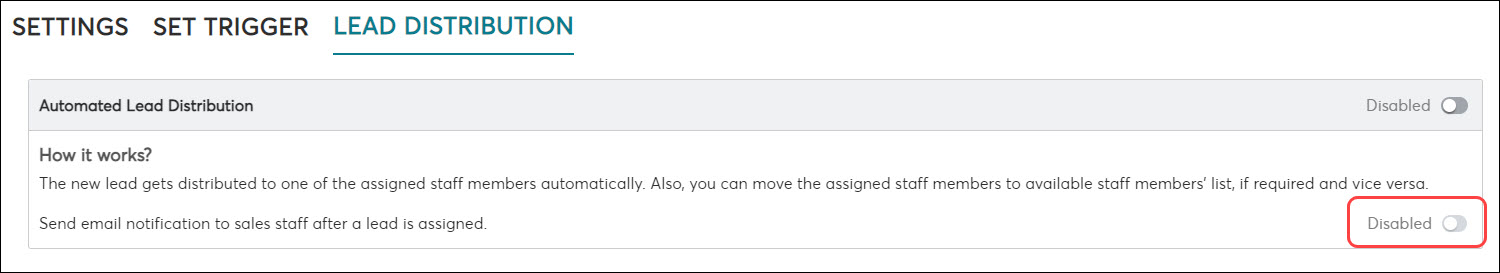 Automated lead distribution (Sales Pipeline)