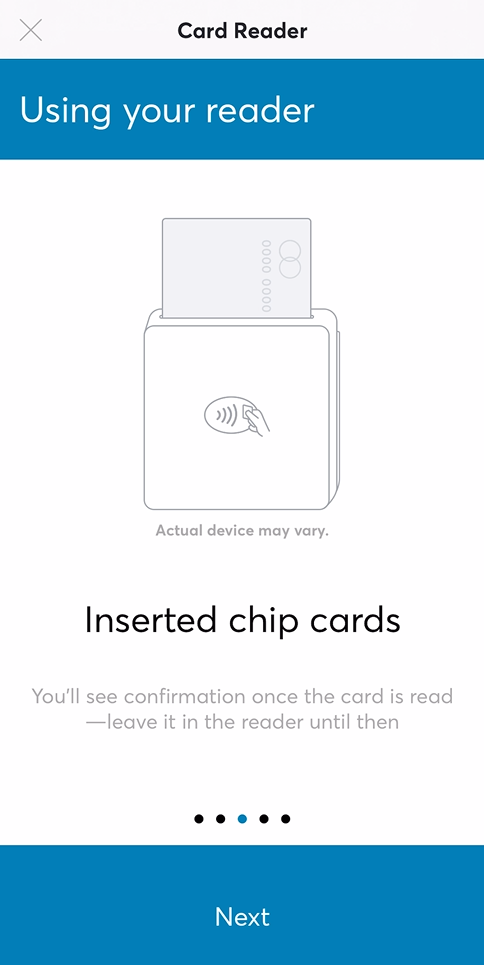 Accepted payment methods with the mobile card reader (Mindbody Payments)