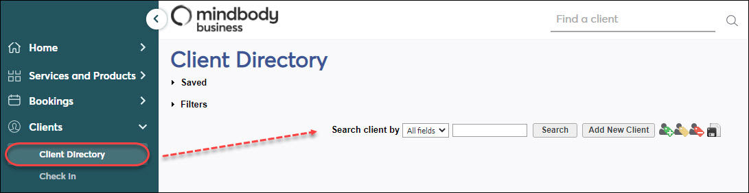 Client Management: Active and inactive client accounts