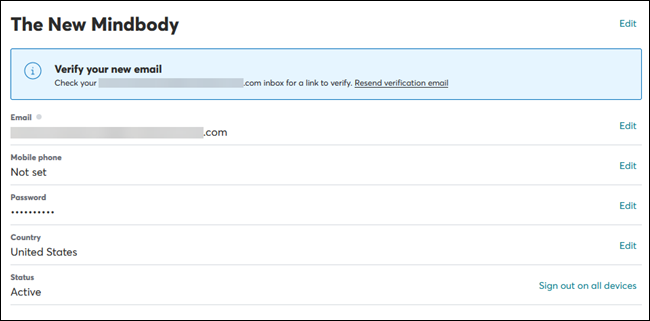 Set up and manage your owner login credentials (New Mindbody Experience)