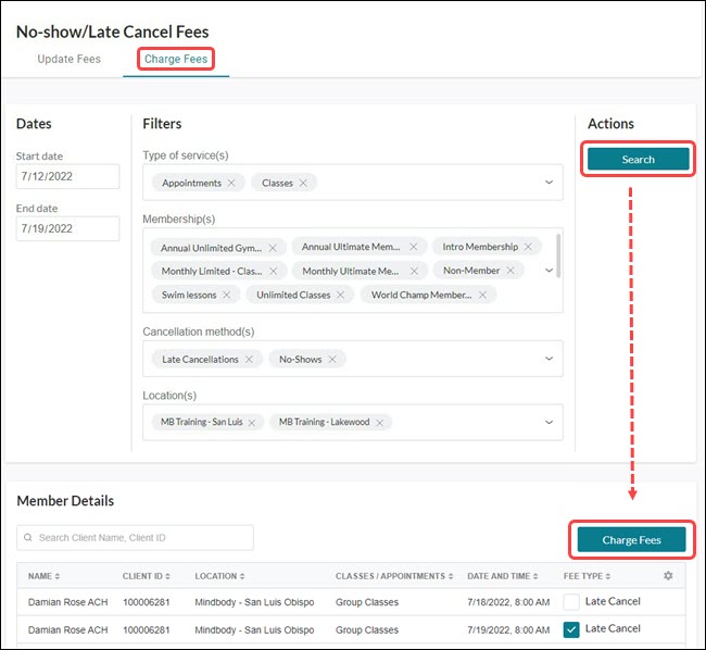 How to automate No-Show and Late Cancel Fees