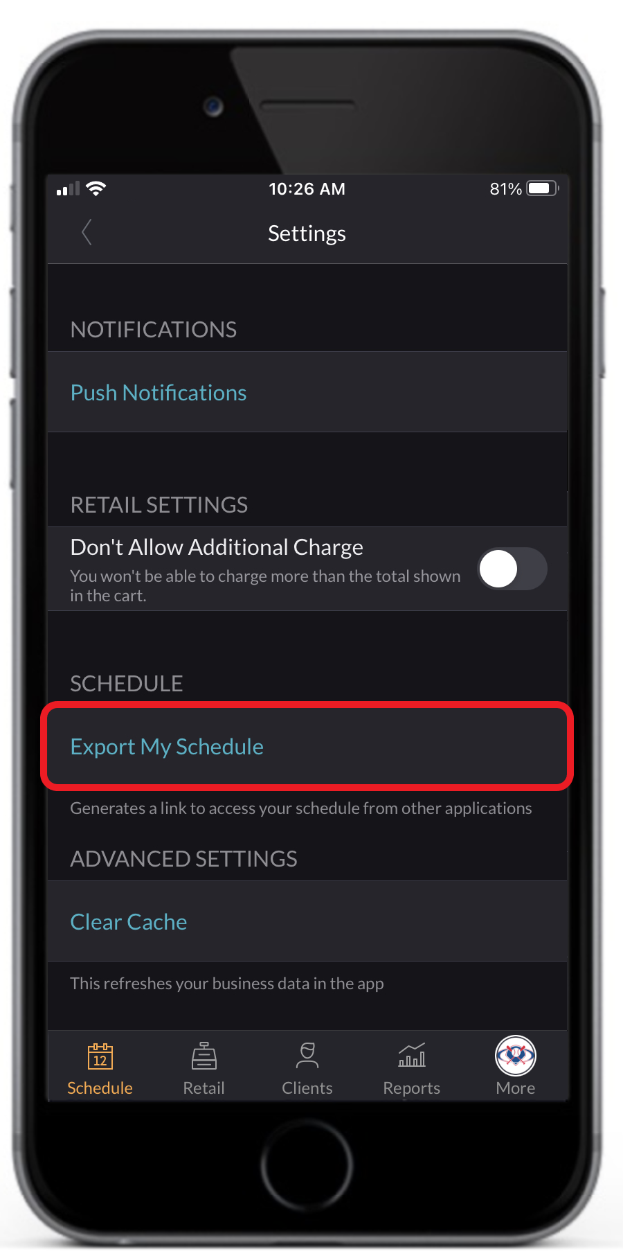 How to sync your staff schedule with your calendar - Business App