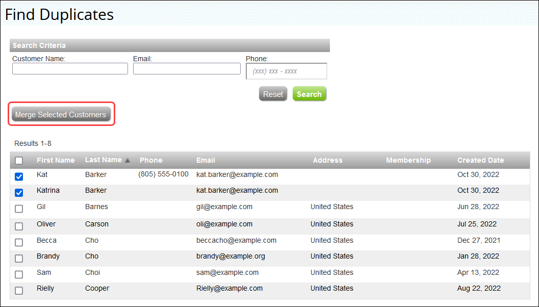 How do I merge duplicate customers? - Booker