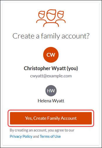 How to set up a Family Account (Family Accounts)