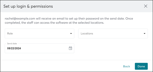 How to manage staff login credentials
