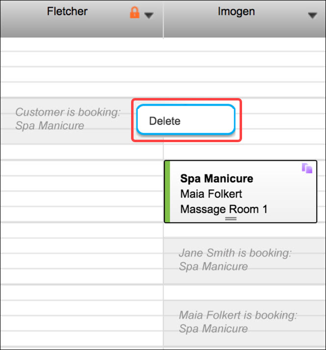 How to manage in-progress appointments - Booker