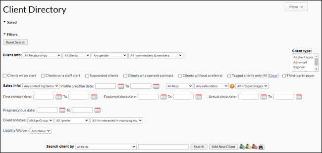 How to look up a client using the Client Directory (Advanced Client Search)