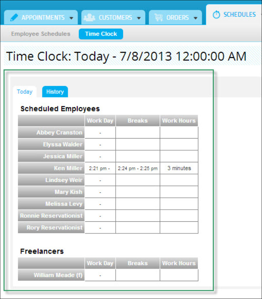 How to review and adjust employees' time clock entries - Booker