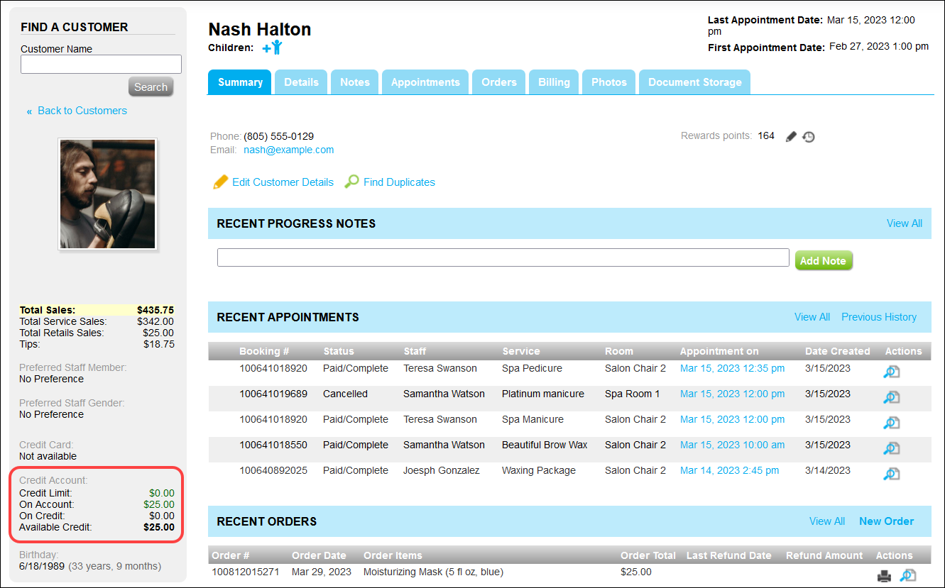 How to issue store credit for a refund (Version 2 Accounts) - Booker