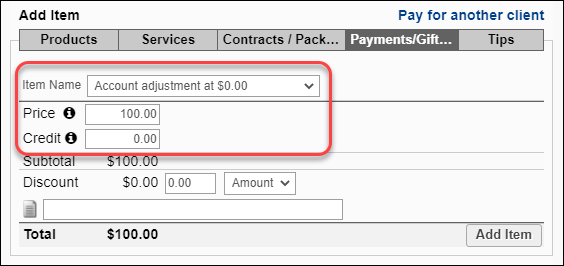 How to remove a client's positive account balance