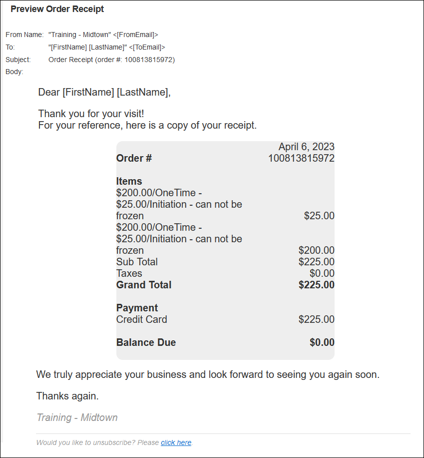 How to email receipts (Version 2 Accounts) - Booker