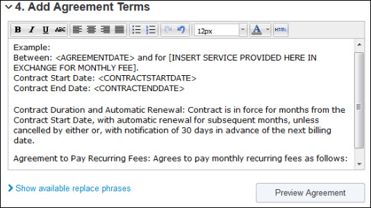 How to edit a contract