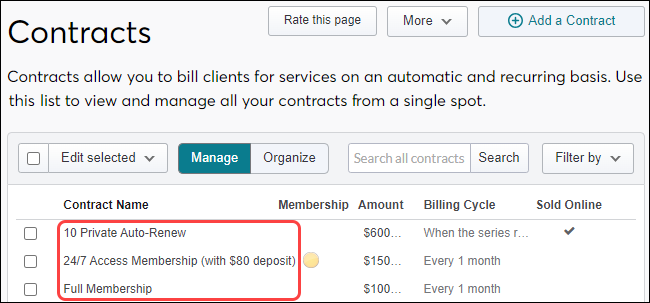 How to edit a contract