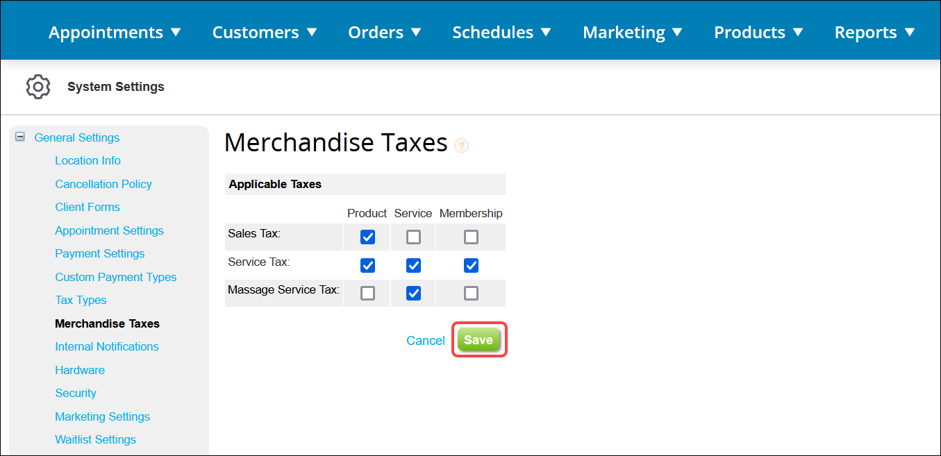 How to enter Sales and Service Taxes - Booker