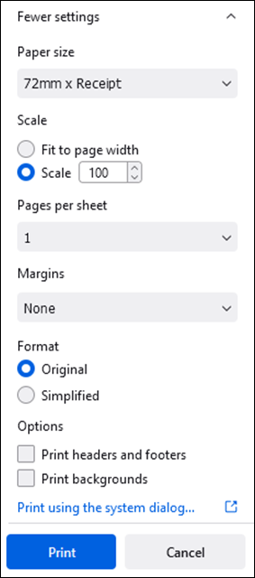Receipt Printer Setup for PC (Windows) - Booker