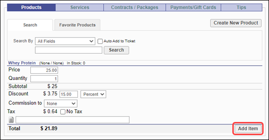 How to process a walk-in sale