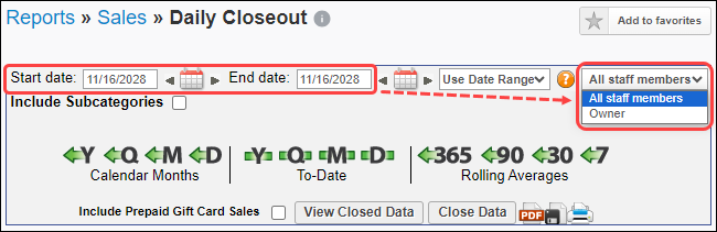 Daily Closeout report FAQ