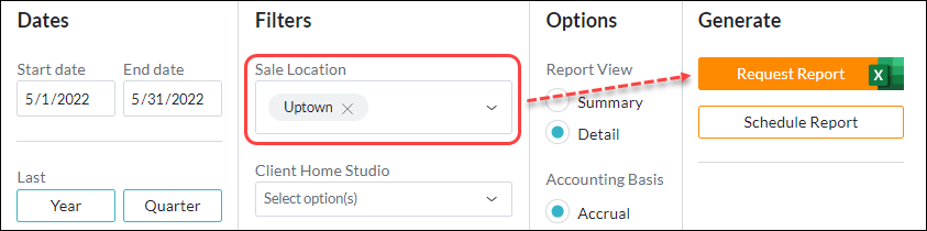 Scheduling Sales Reports