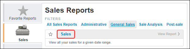 Scheduling Sales Reports