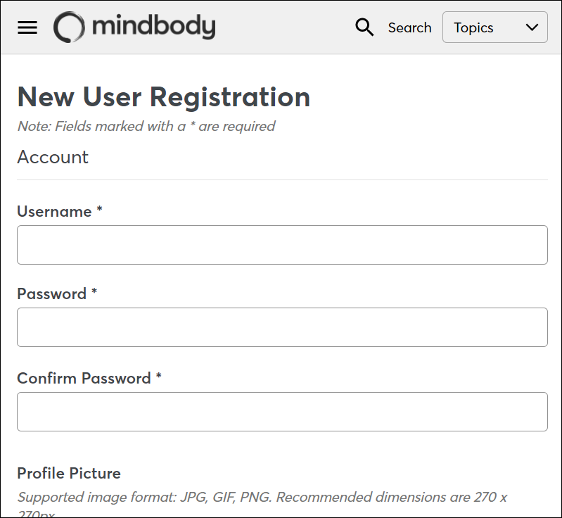Logging into the Mindbody Learning Center