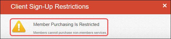 Reasons your clients may not be able to sign up for classes online