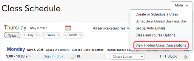 Reasons your classes may not show on your schedule