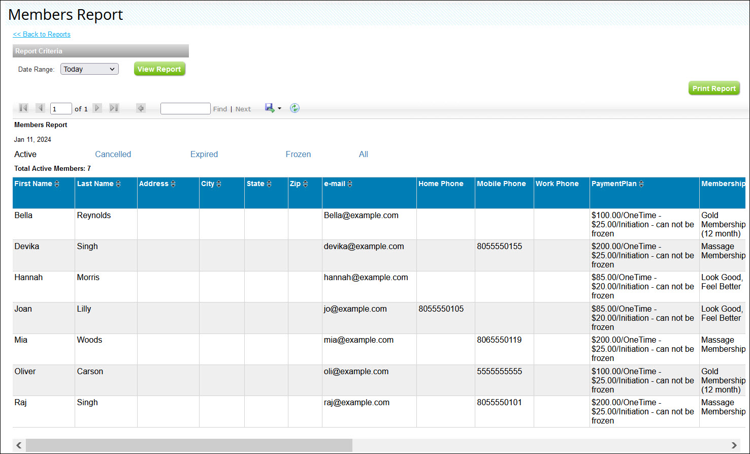 Members report - Booker