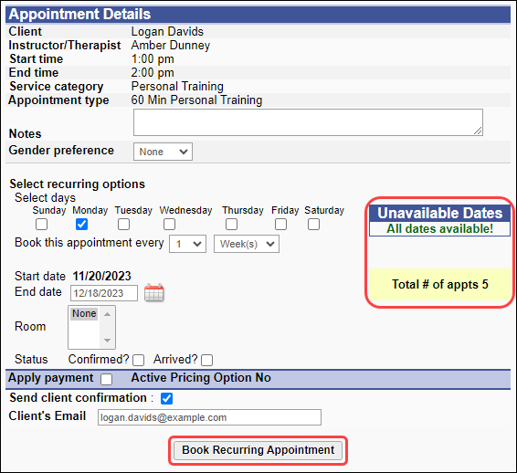 Scheduling, booking, and managing appointments