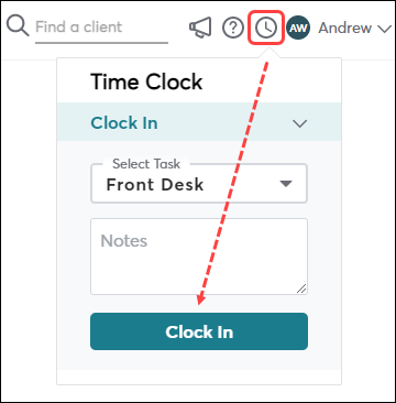 How to clock in and clock out