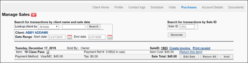 Account Details screen - overview