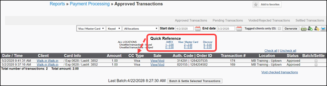 Payment Processing reports: Approved Transactions, Pending Transactions ...