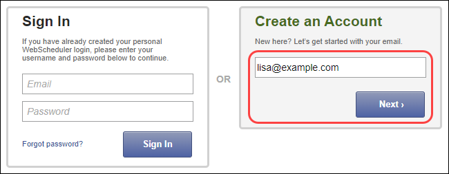 How clients can create or edit accounts