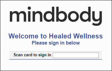 Self Check In screen (Self Sign-In)