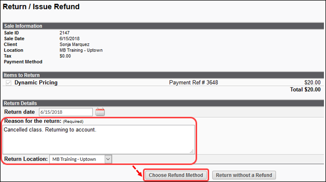 Returns, refunds, and voids