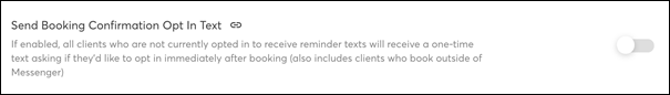 Appointment confirmation opt-in texts - Messenger[ai]