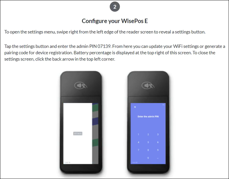 Mindbody Payments: How to activate a WisePOS E terminal (Version 2 ...
