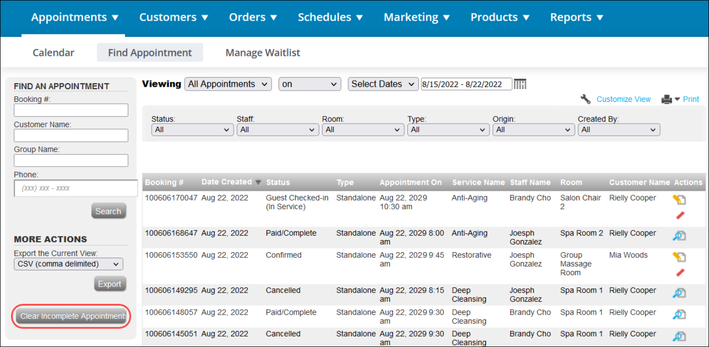 Appointment Troubleshooting & FAQs (Booker)