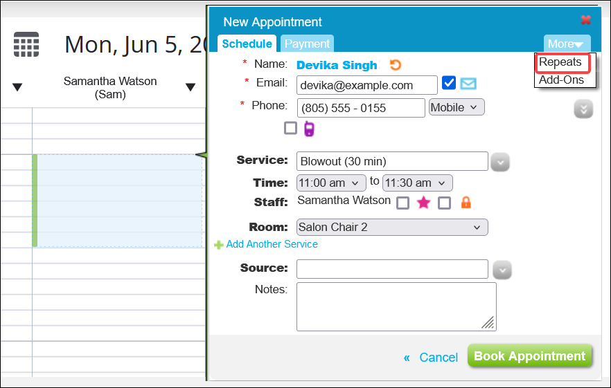 Repeating Appointments: How to book and manage recurring appointments - Booker