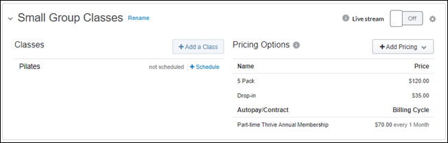How to set up your class services (add, schedule, and price)